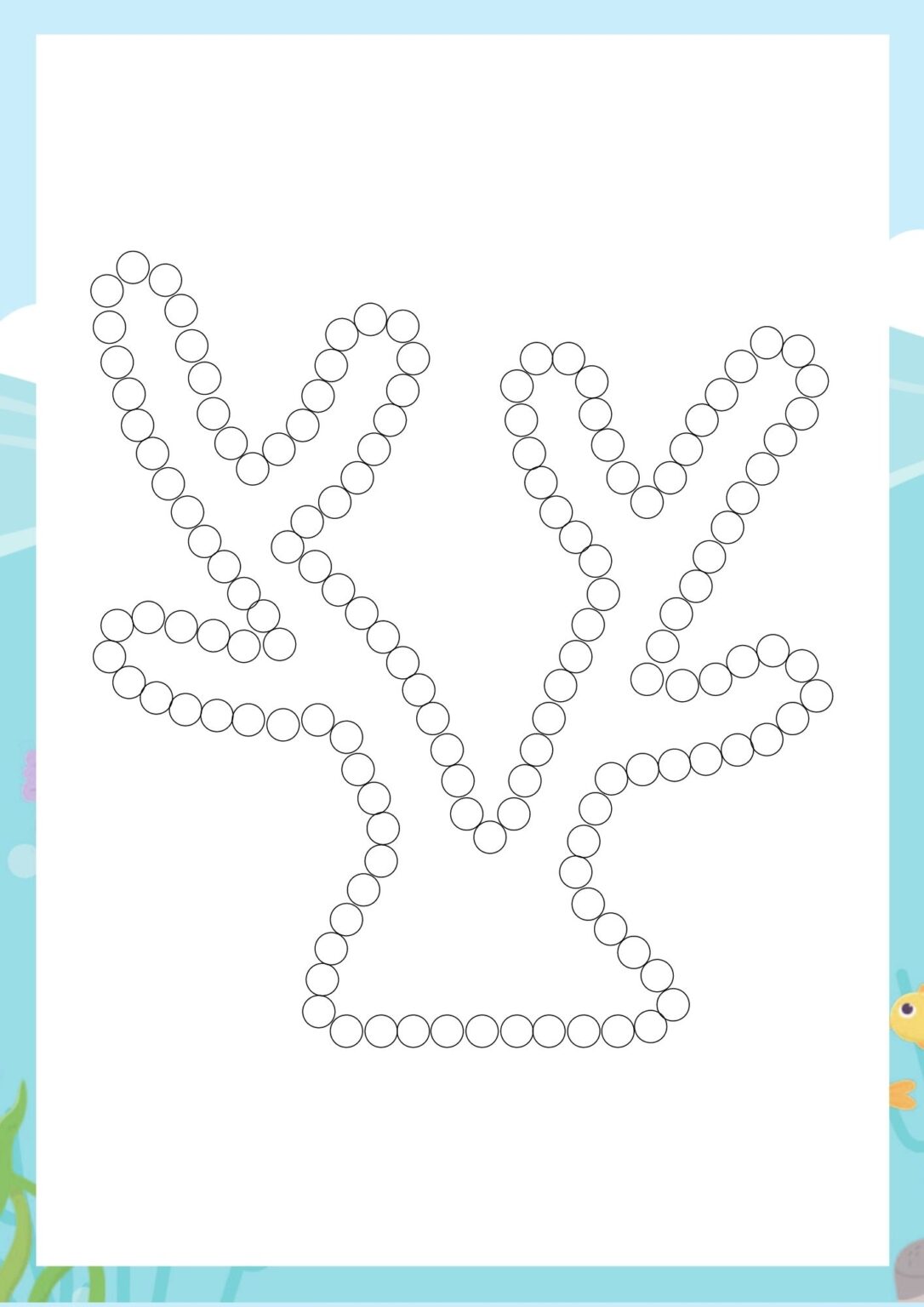 Free Printable Ocean Themed Q-tip Painting Pages - Jenny at dapperhouse