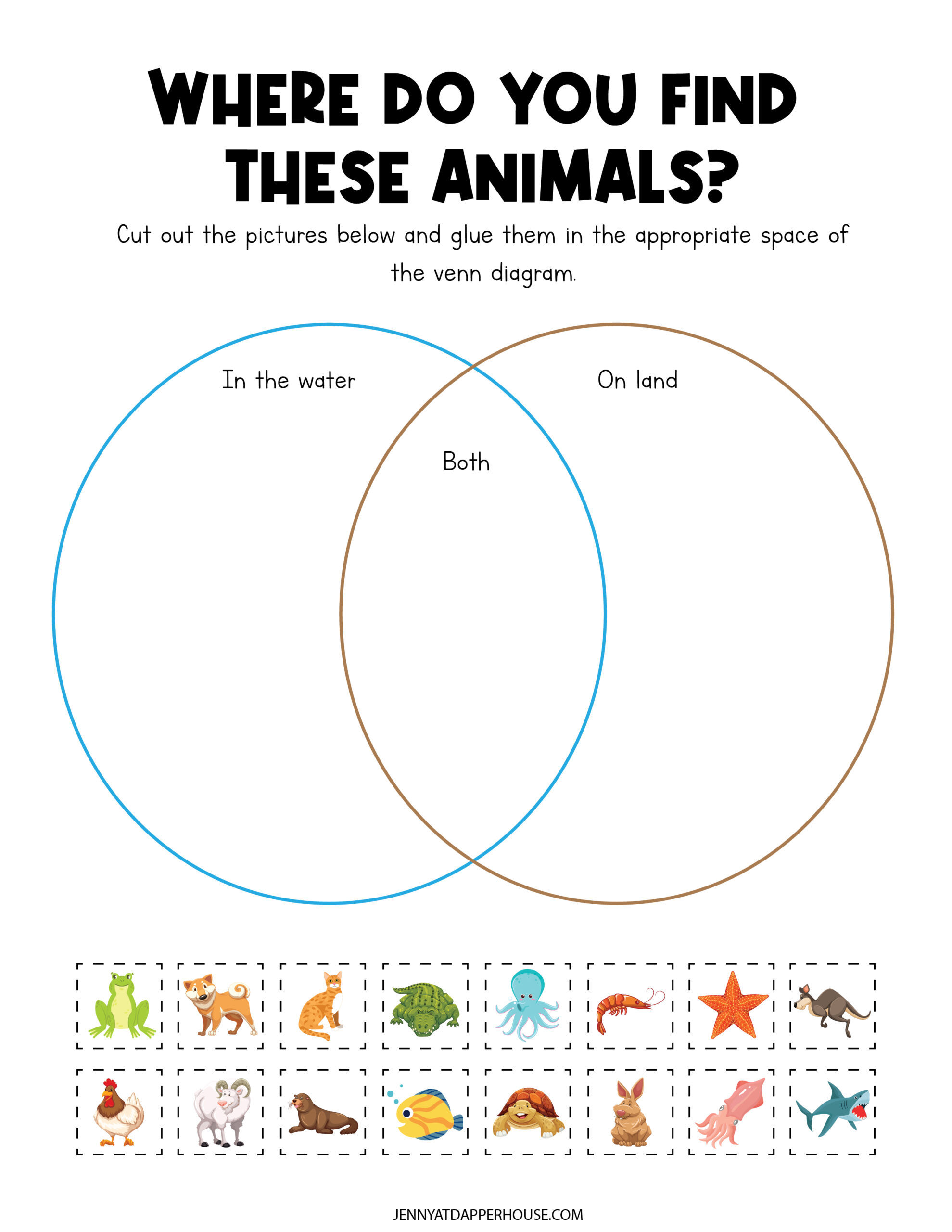 Ocean Life Activity Sheets for Morning Work and Classroom Centers ...