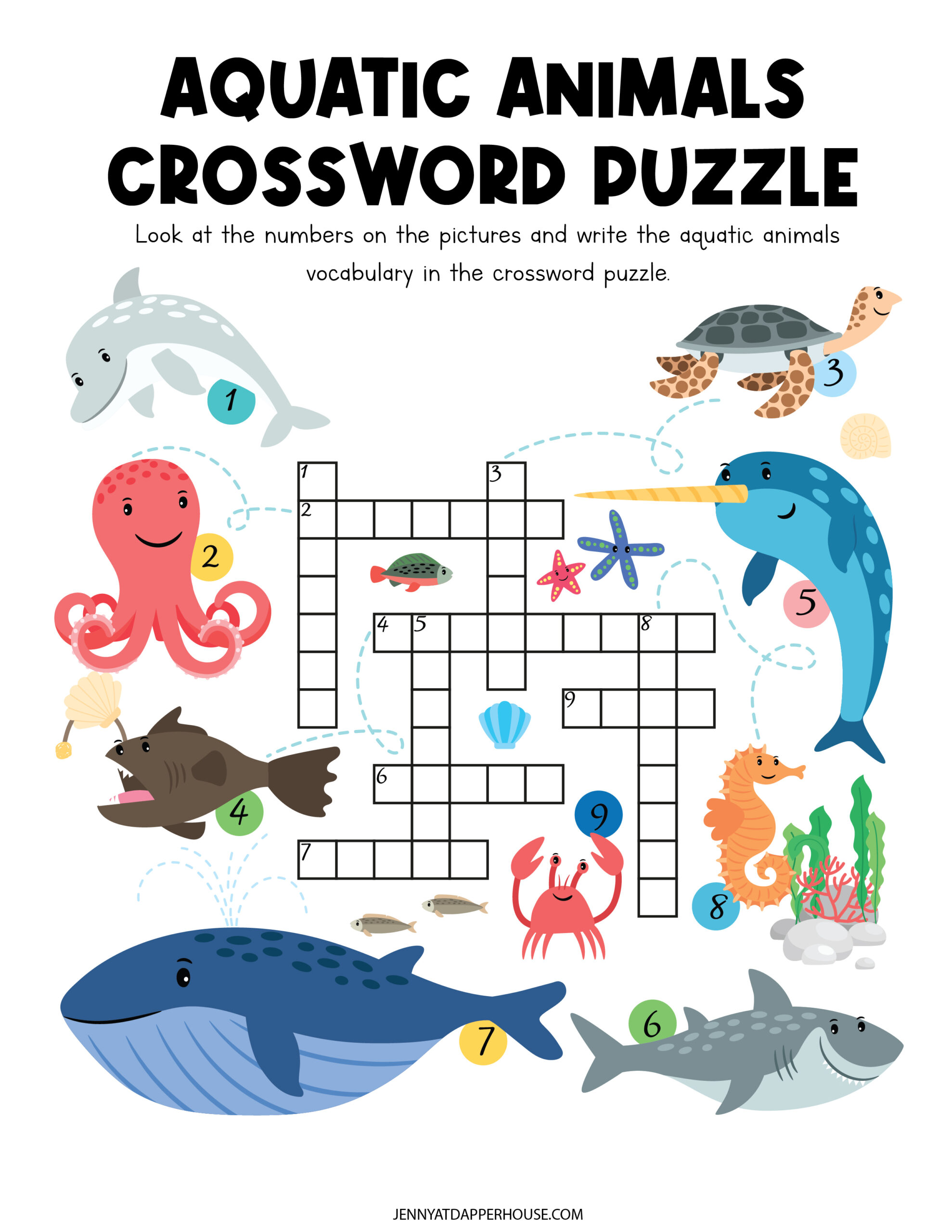 Ocean Life Activity Sheets for Morning Work and Classroom Centers ...