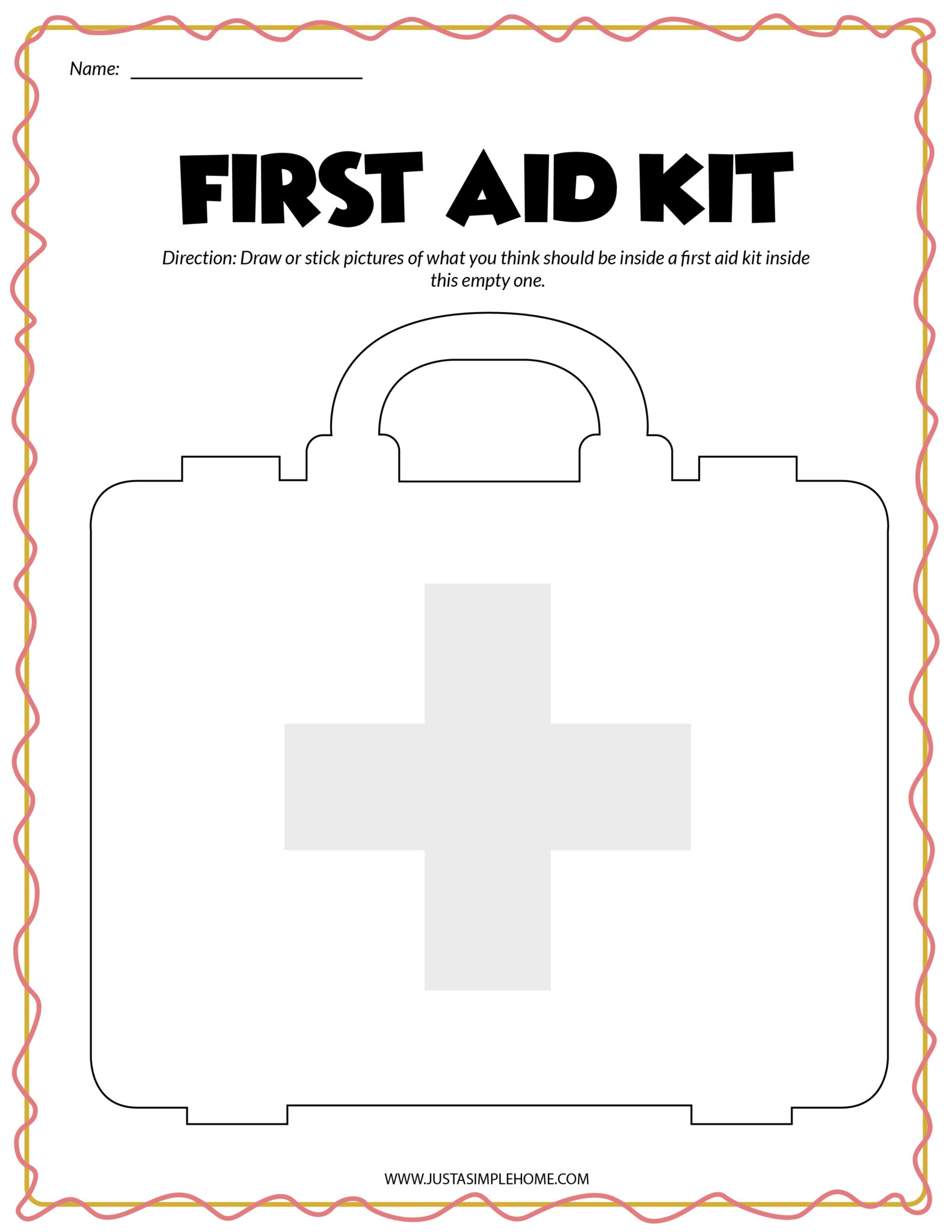 First Aid Learning Activity Pack Free Printables - Jenny at dapperhouse
