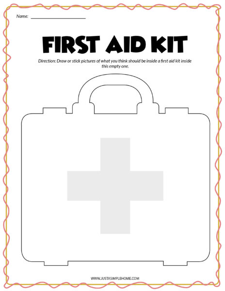 First Aid Learning Activity Pack Free Printables - Jenny at dapperhouse