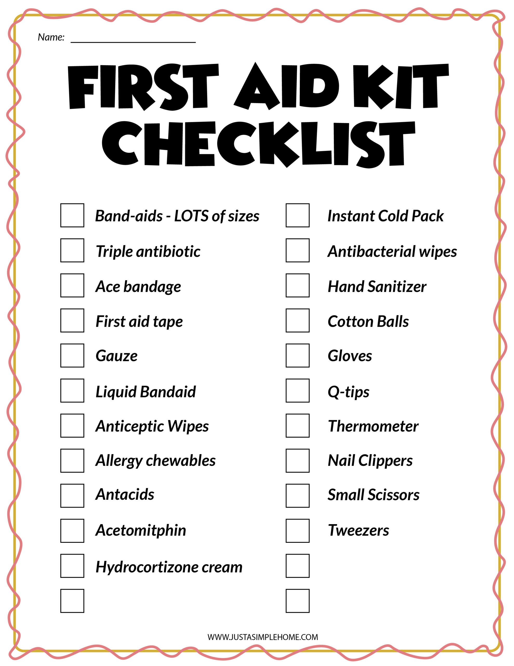 First Aid Learning Activity Pack Free Printables - Jenny at dapperhouse