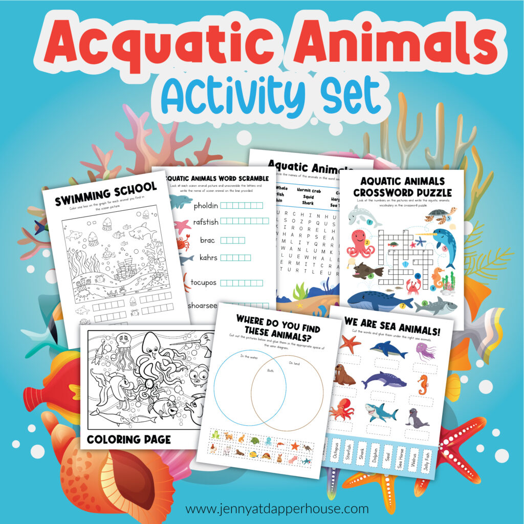 Ocean Life Activity Sheets for Morning Work and Classroom Centers ...