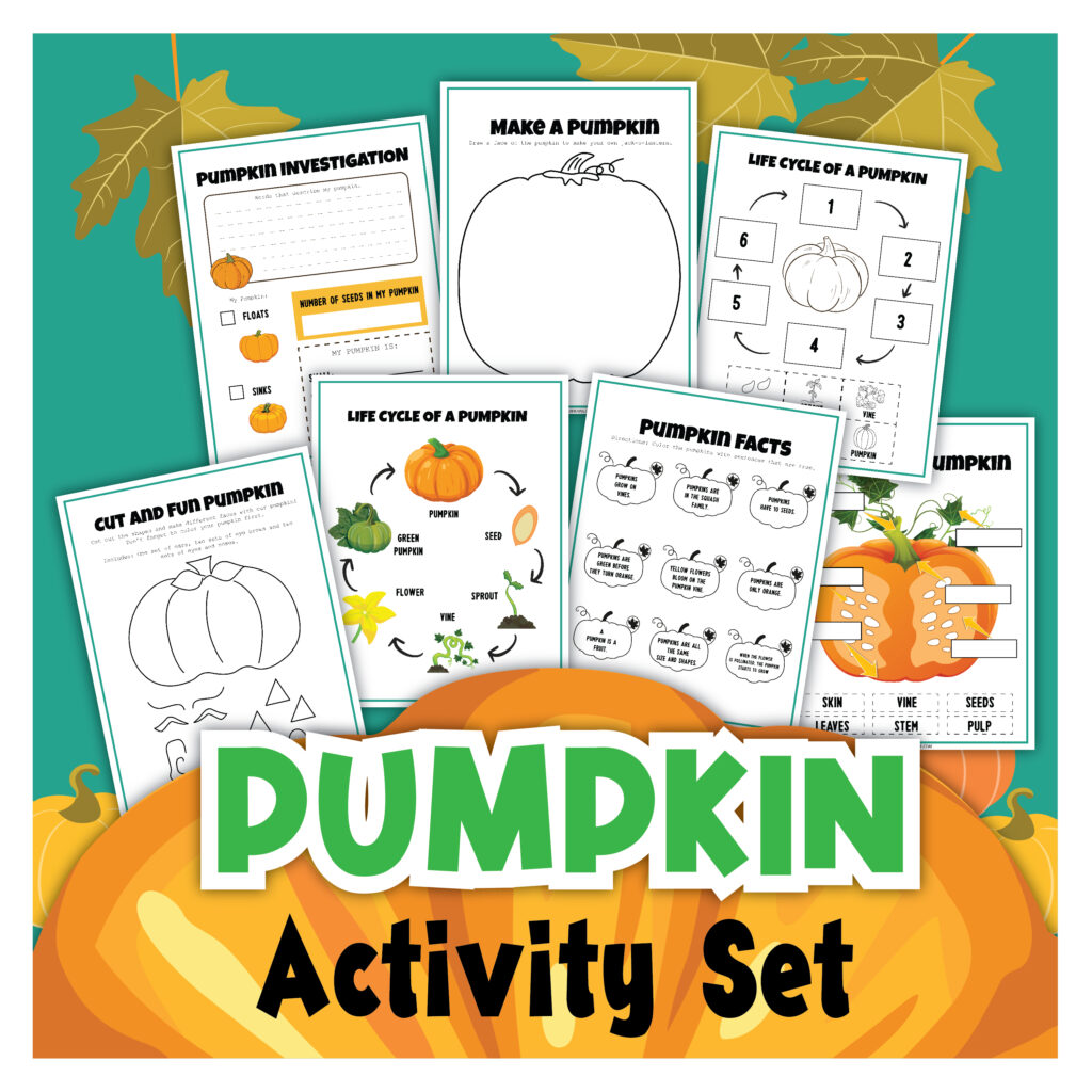 Free Printable 7 Page Pumpkin Themed Learning Activity Pack - Jenny at ...