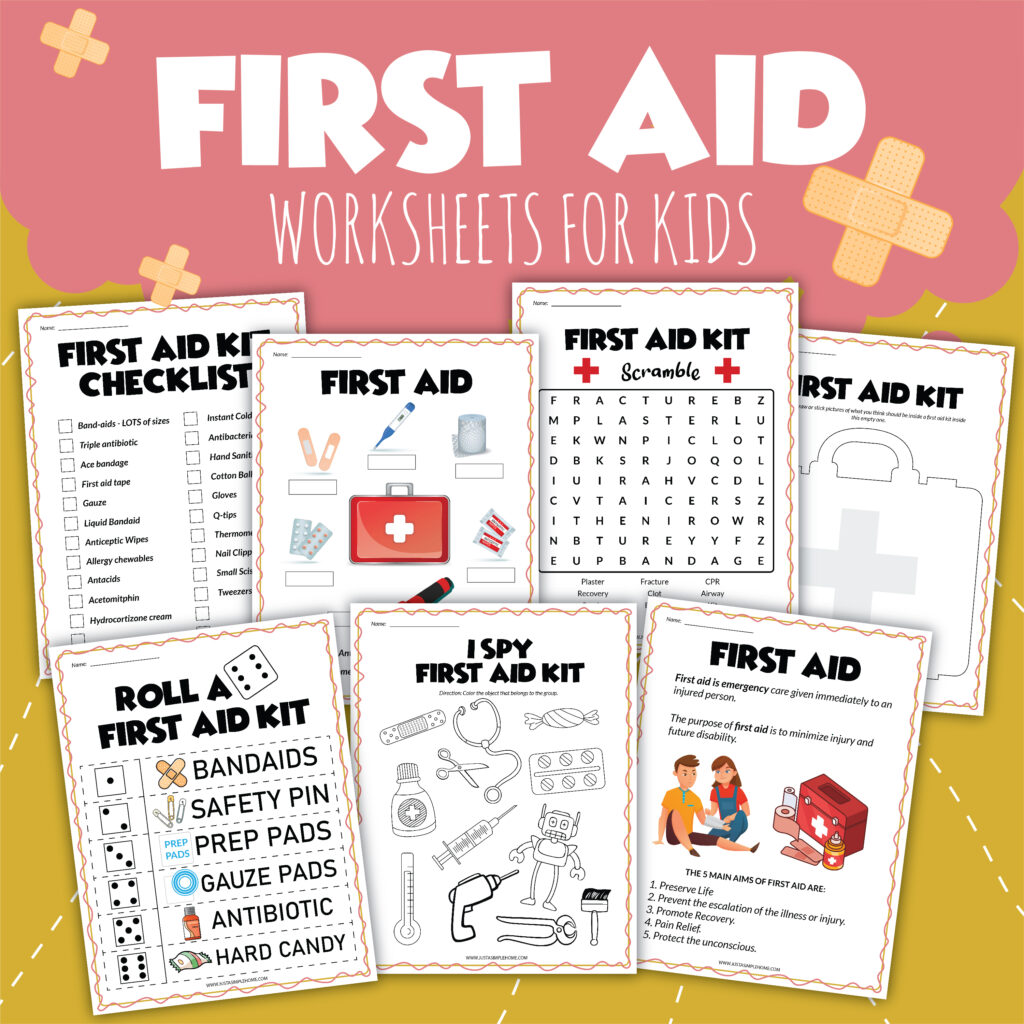 First Aid Learning Activity Pack Free Printables - Jenny at dapperhouse