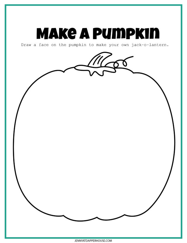 Free Printable 7 Page Pumpkin Themed Learning Activity Pack - Jenny at ...