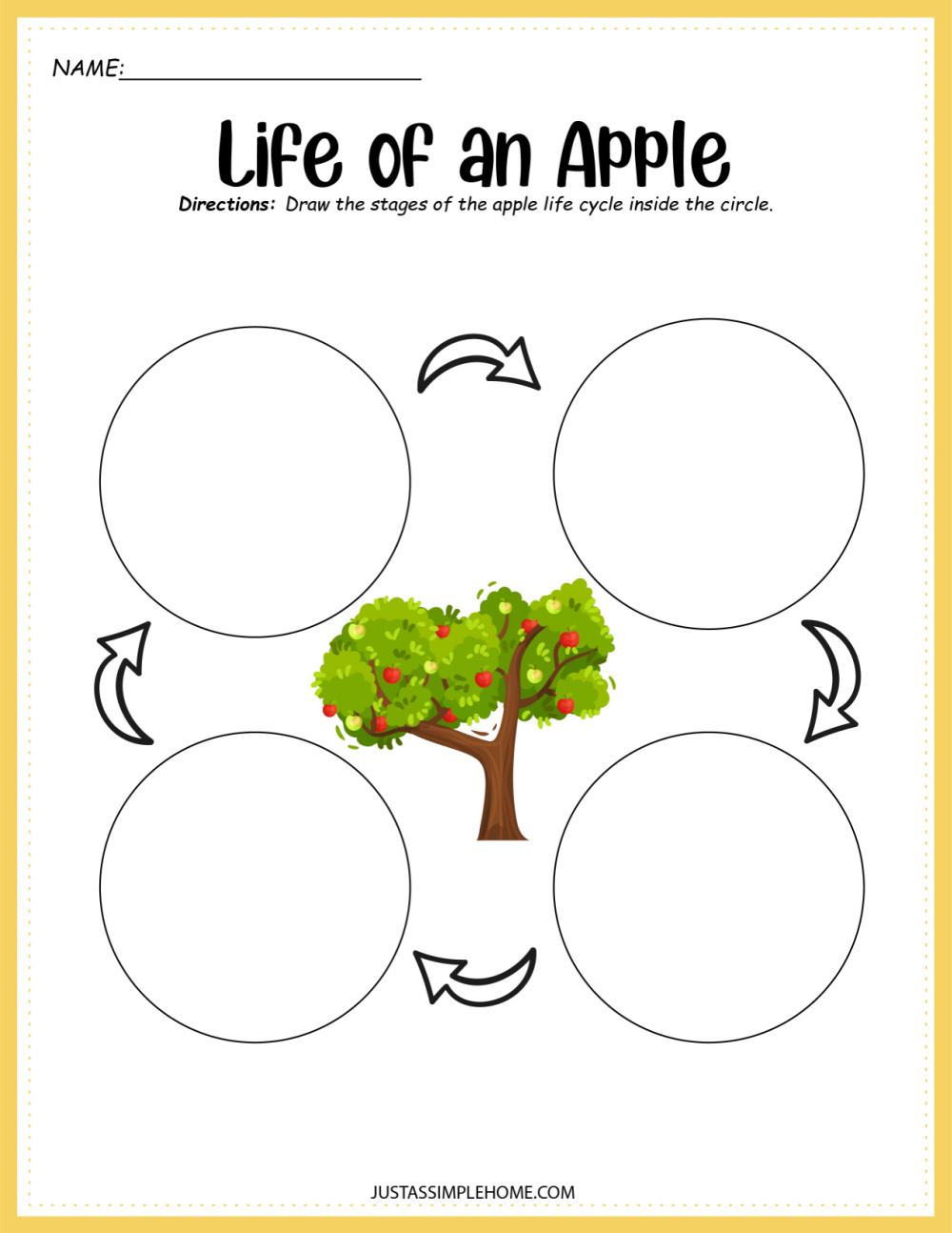 8 Page Apples Learning Activity Pack Free Printables - Jenny at dapperhouse