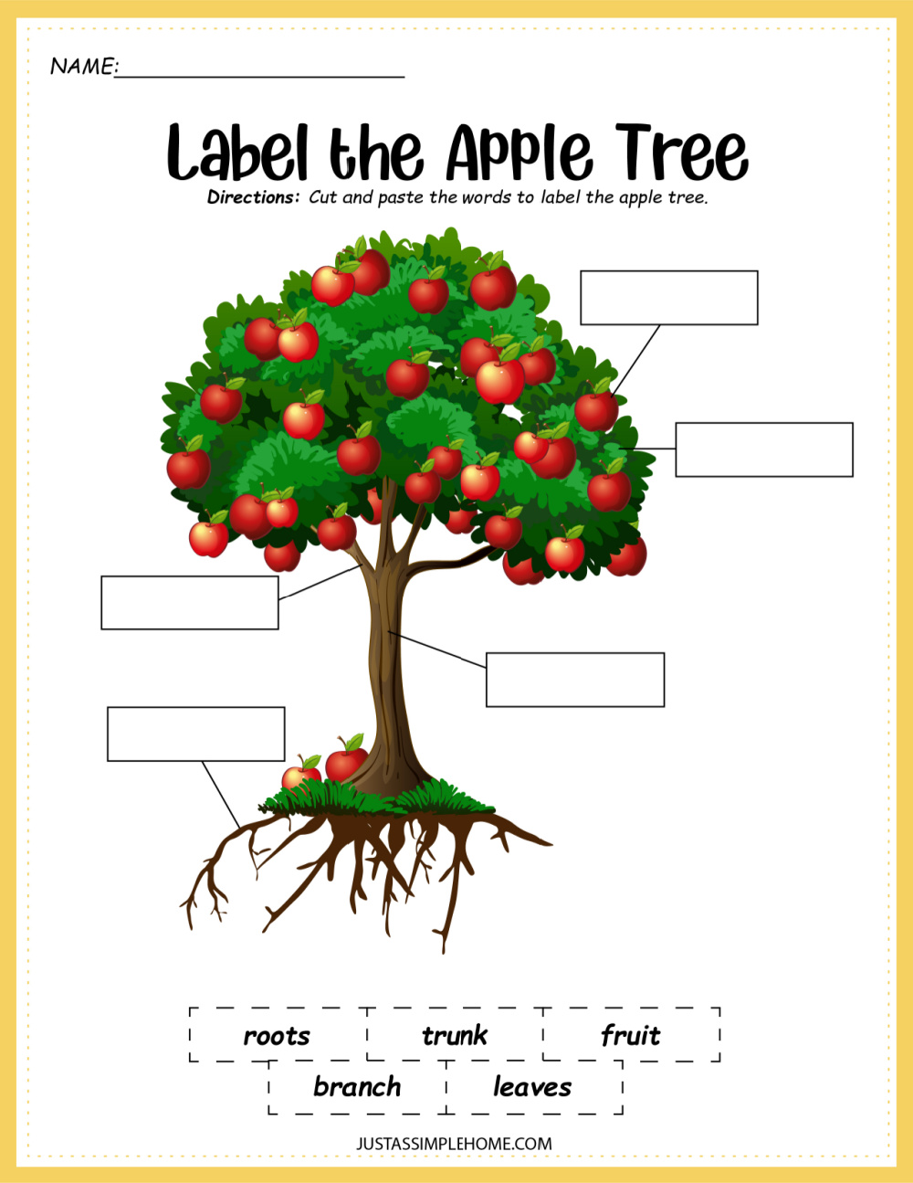 8 Page Apples Learning Activity Pack Free Printables - Jenny at dapperhouse