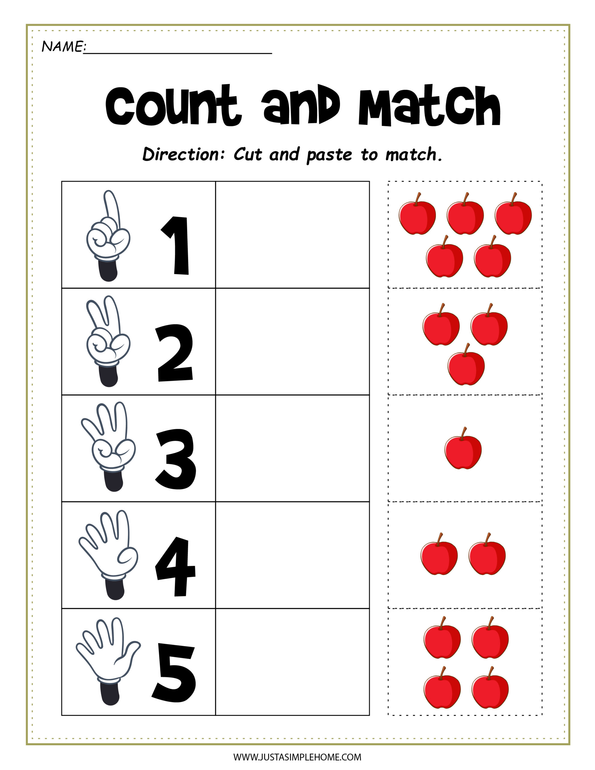 16 K - 1 Math Skills FREE Printable Activity Sheets for Fall - Jenny at ...