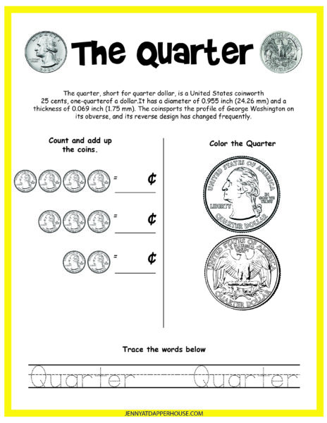 Practice Counting Coins Free Printable Worksheets - Jenny at dapperhouse