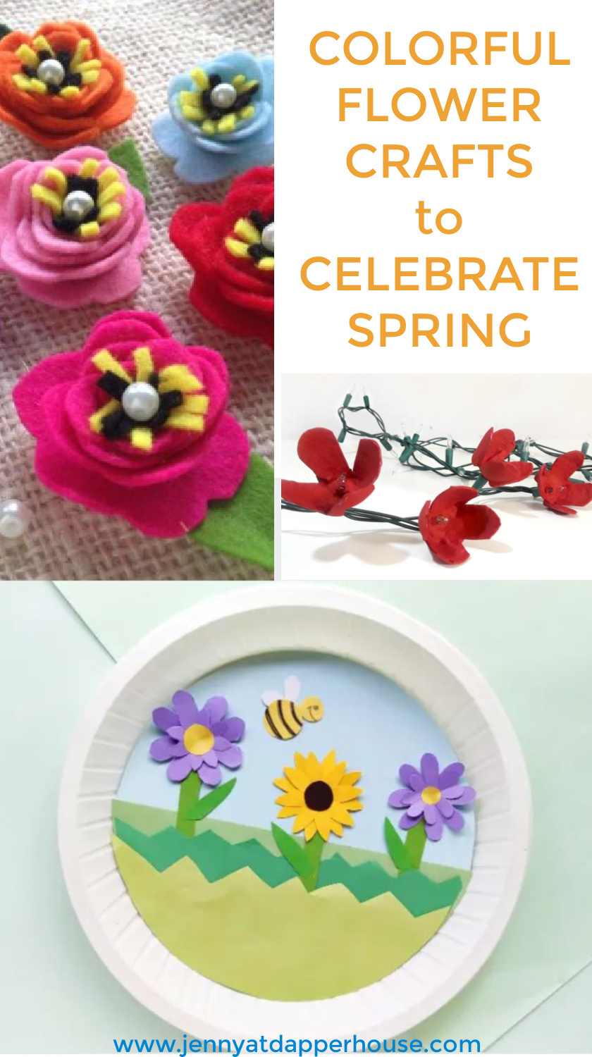 DIY Colorful Flower Crafts to Celebrate Spring - Jenny at dapperhouse
