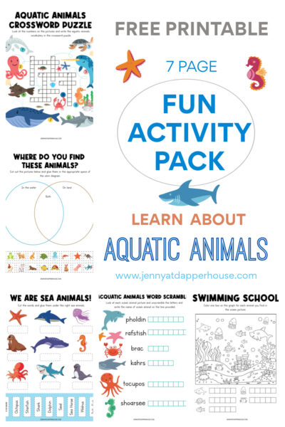 Ocean Life Activity Sheets for Morning Work and Classroom Centers ...