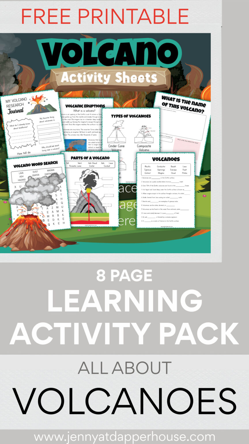 Free Printable Volcano Science Activity Pages - Jenny at dapperhouse