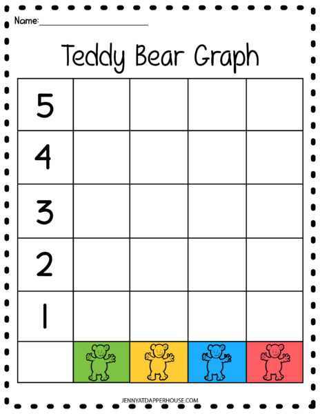 Teddy Bear Themed Math Packet Kindergarten Free Printable - Jenny at ...