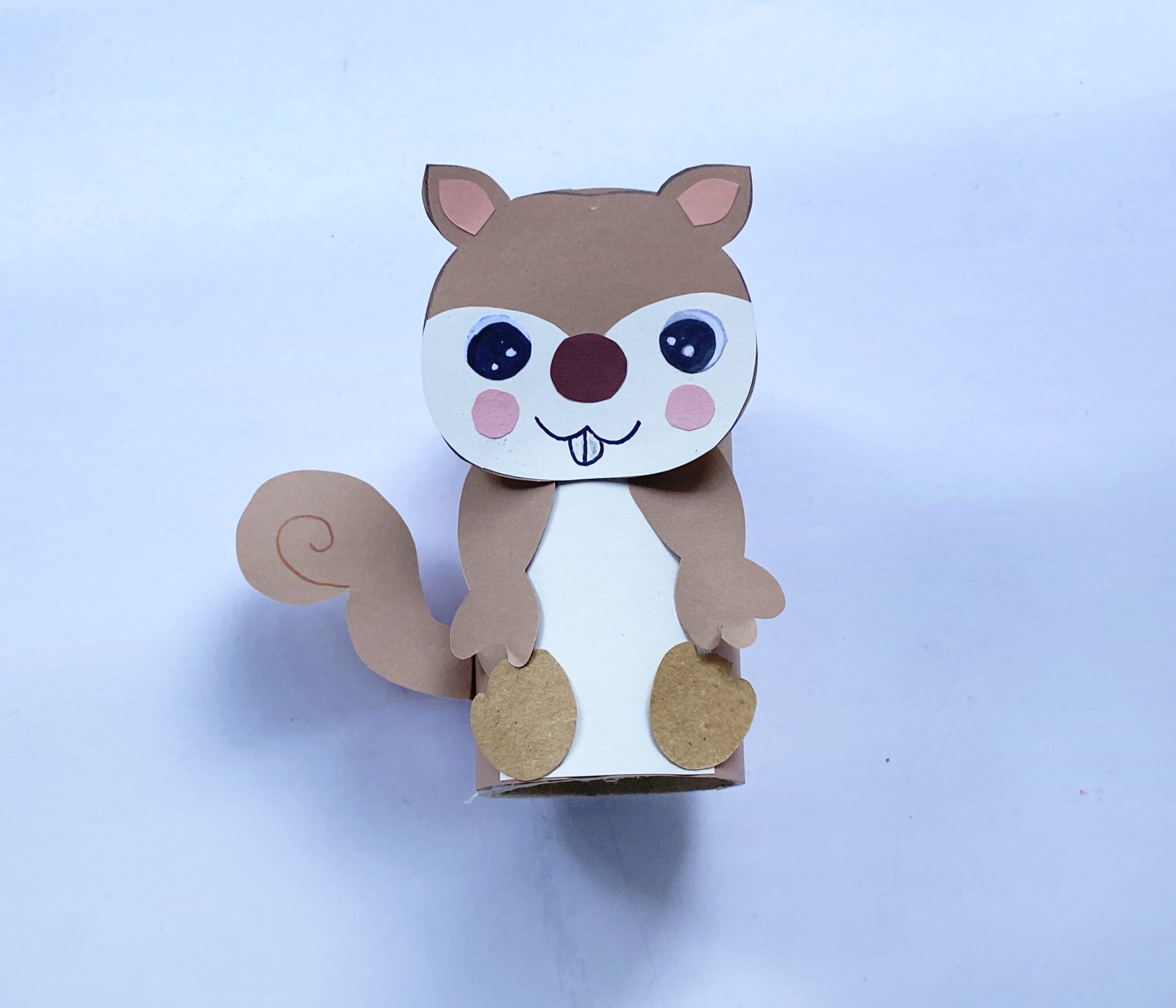 Tissue Paper Roll Squirrel Craft for Kids Ages - Jenny at dapperhouse