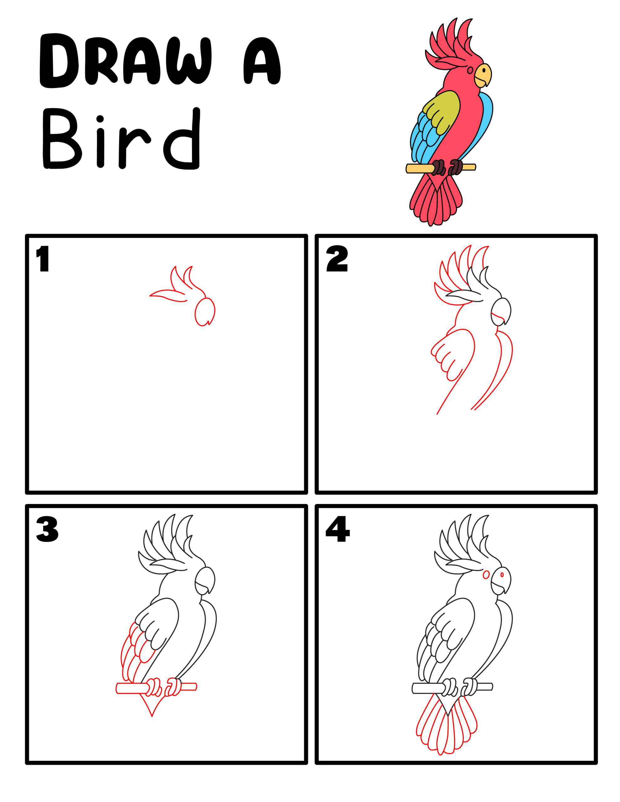 8 Self Directed Drawing Pages - Pets and Animals - Free Printable Pages ...