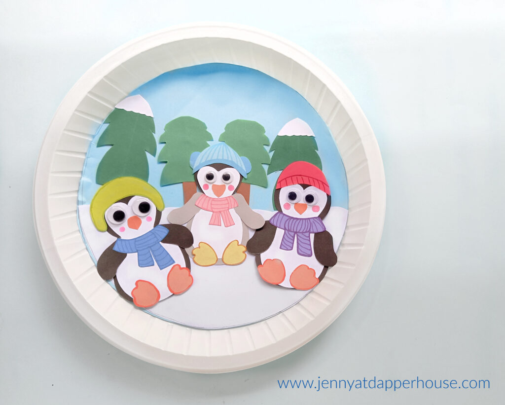 DIY Kids Penguin Winter Paper Craft - Jenny at dapperhouse