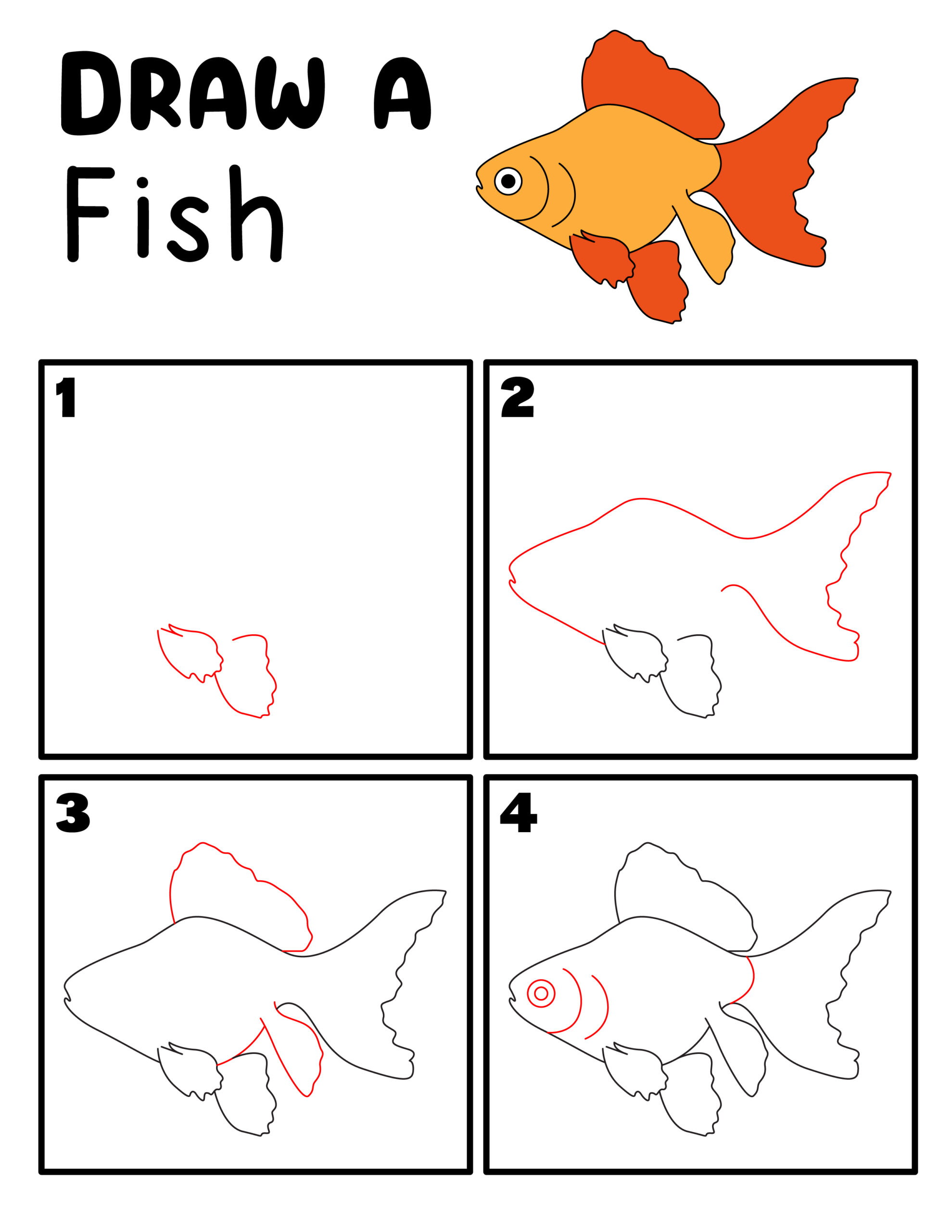 4 Step Directed Drawing Cards for Kids Pet Edition - Jenny at dapperhouse