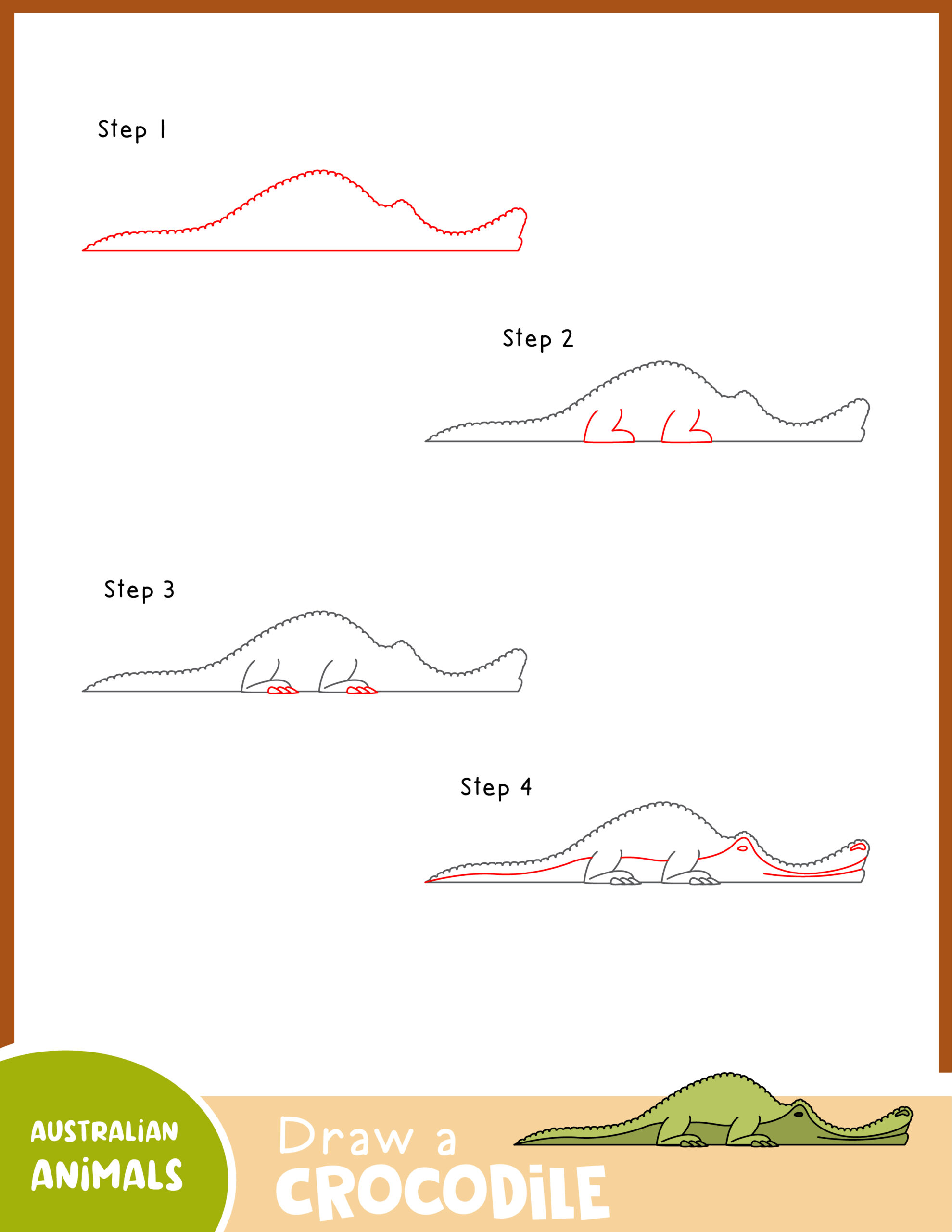 Learn to Draw Australian Animals During Family Time - Jenny at dapperhouse