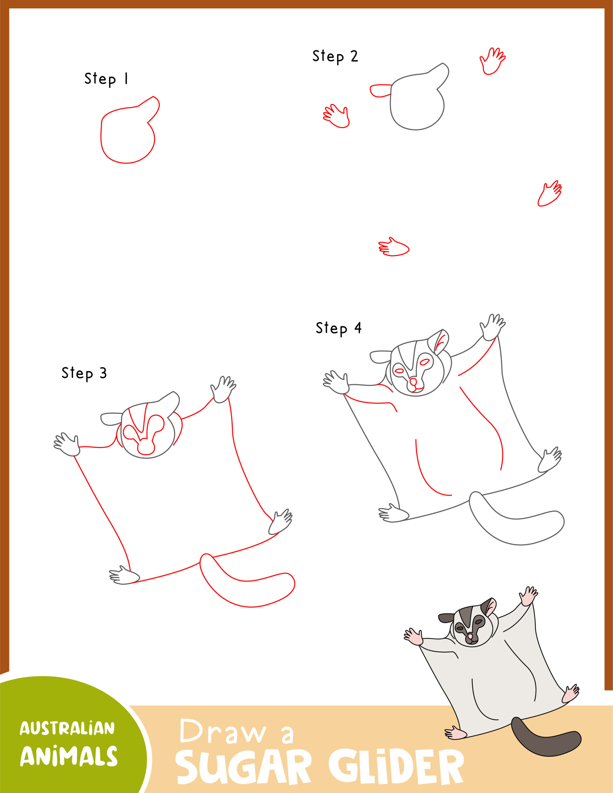 Learn to Draw Australian Animals During Family Time - Jenny at dapperhouse