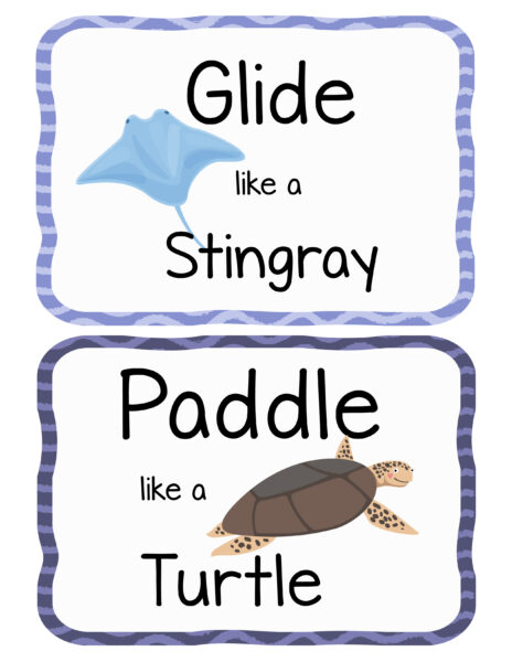 Free Ocean Themed Learning Activity Cards for Movement and Fun - Jenny ...