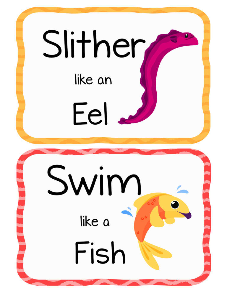 Free Ocean Themed Learning Activity Cards for Movement and Fun - Jenny ...